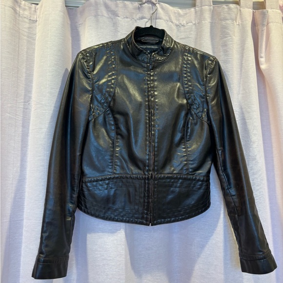 French Connection | Jackets & Coats | Vintage Brown Leather Jacket ...